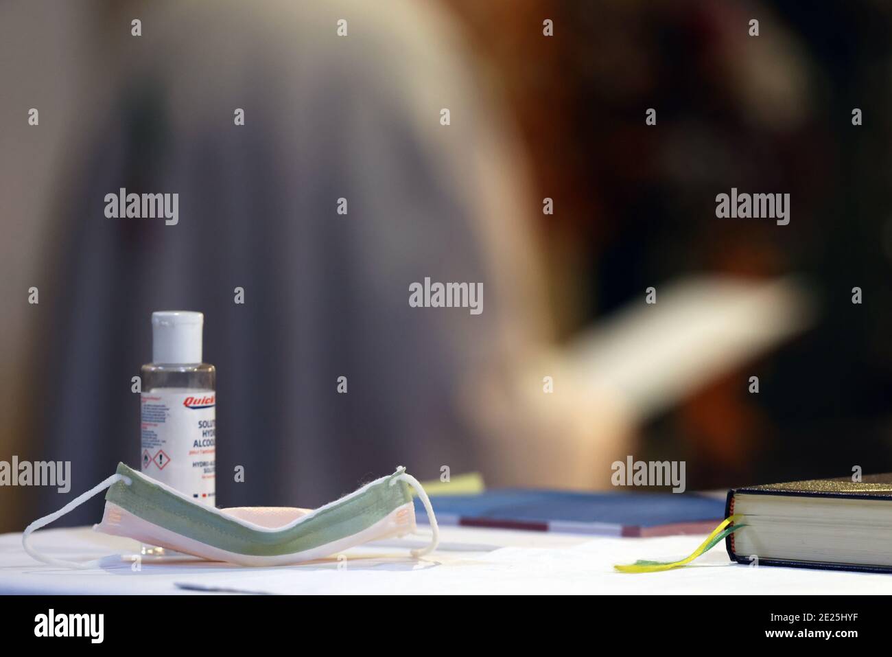 Church during the Coronavirus epidemic. COVID-19 instructions ...