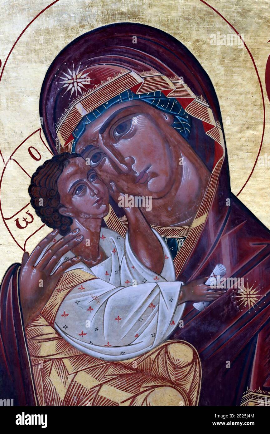 Virgin Theotokos And Child
