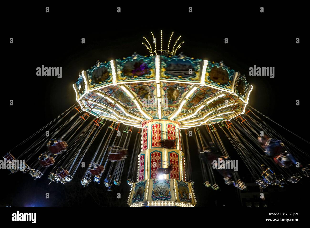 Fun fair in Paris, France Stock Photo - Alamy