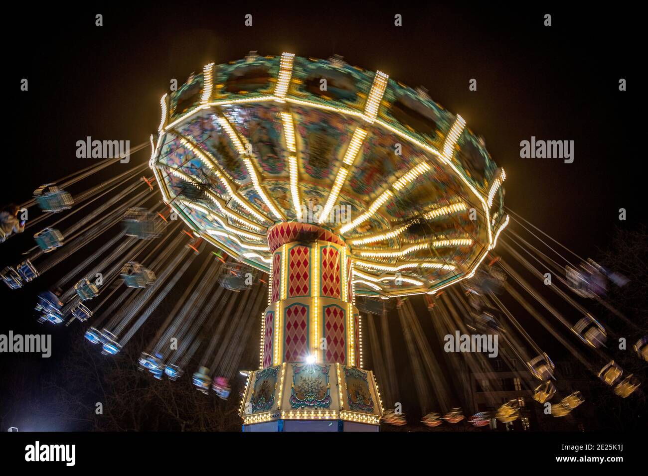 Fun fair in Paris, France Stock Photo - Alamy