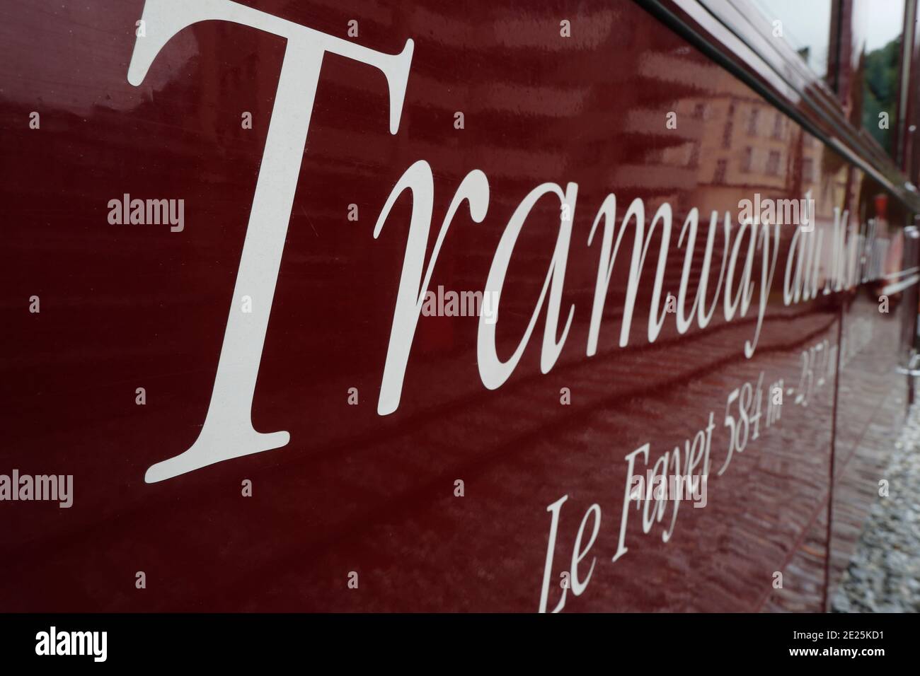 French Alps. The Mont Blanc Tramway (TMB) is the highest mountain ...