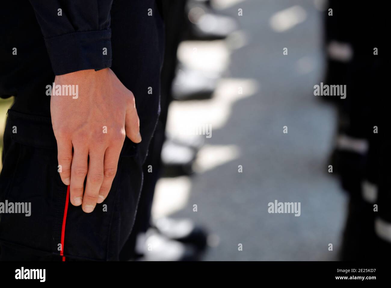 14 th July National day of France. Ceremony with the firefighters ...