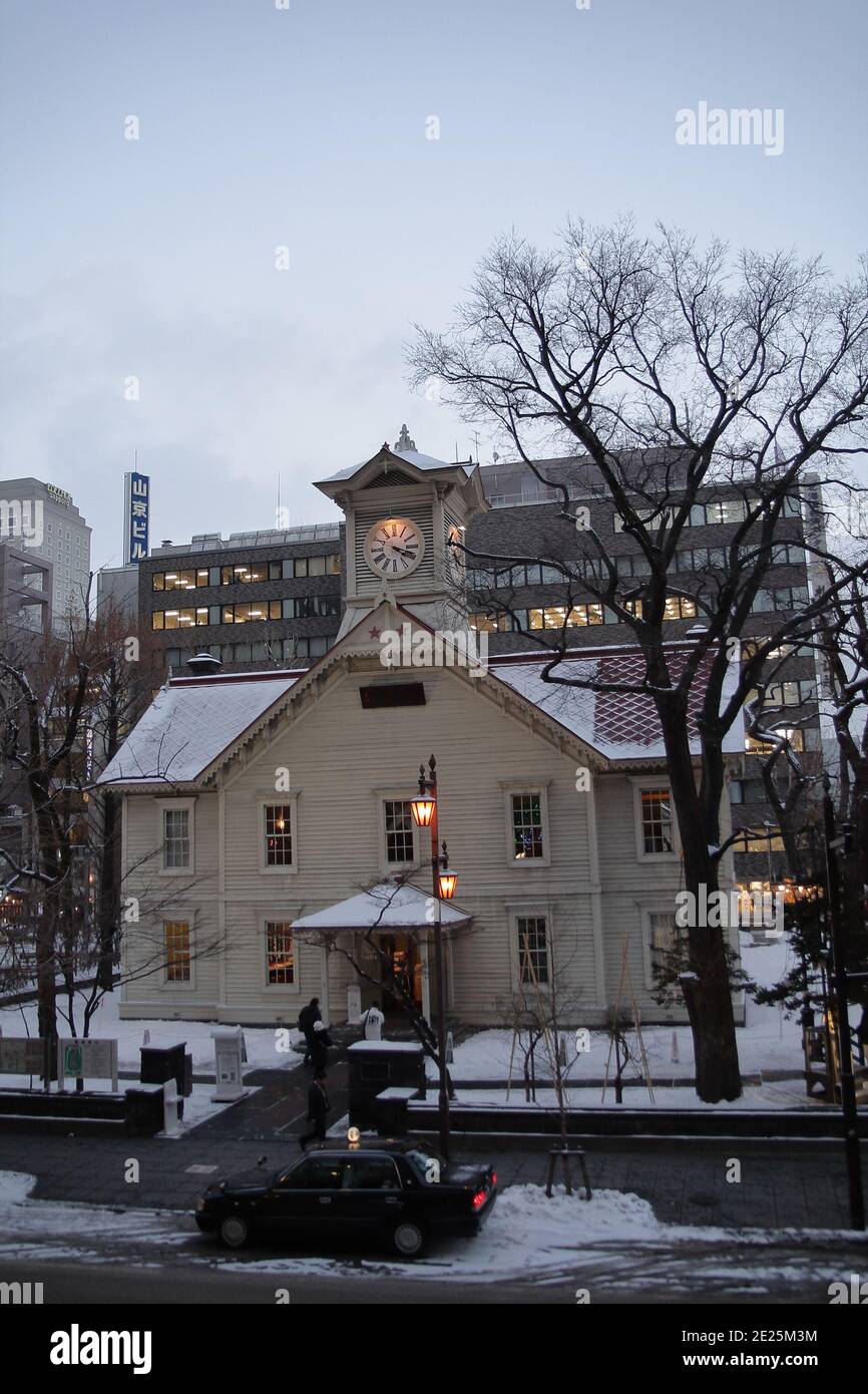 Sapporo clock tower japan hi-res stock photography and images - Alamy