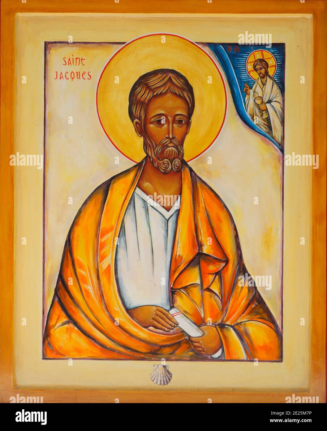 Saint James icon in Saint Mary Magdalene basilica, Vezelay, France ...