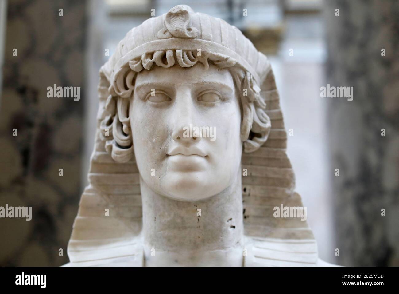 Louvre museum, Paris, France. Portrait of Antinous (Hadrian's favorite ...