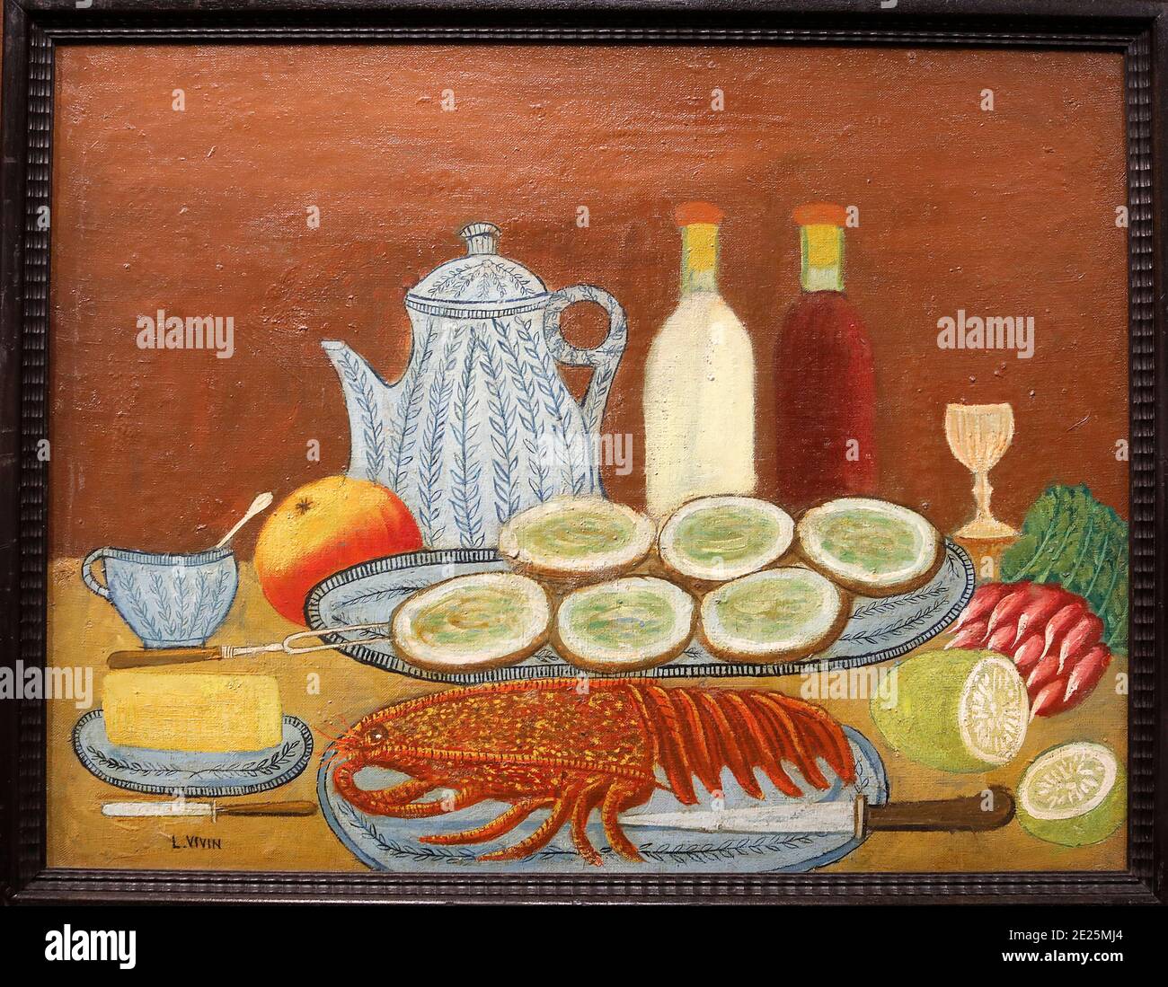 Louis Vivin, Still life with lobster, 1925 oil on canvas. Paris, France ...
