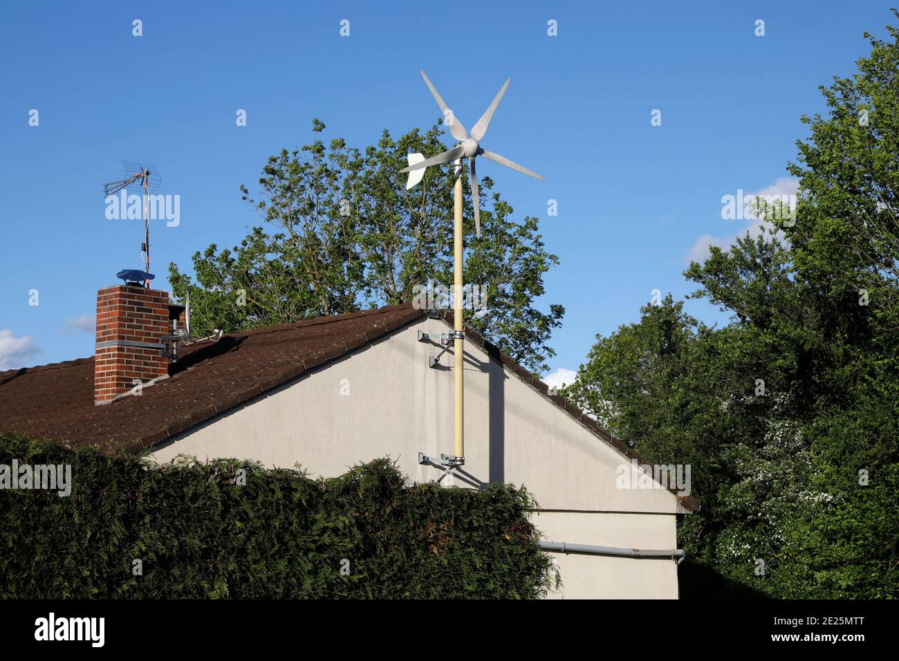 Private wind turbine hi-res stock photography and images - Alamy