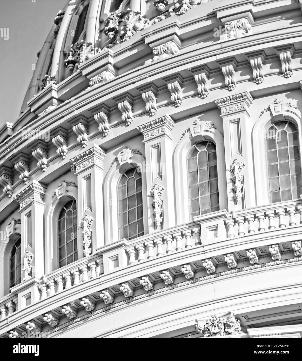 National capitol in washington Black and White Stock Photos & Images ...