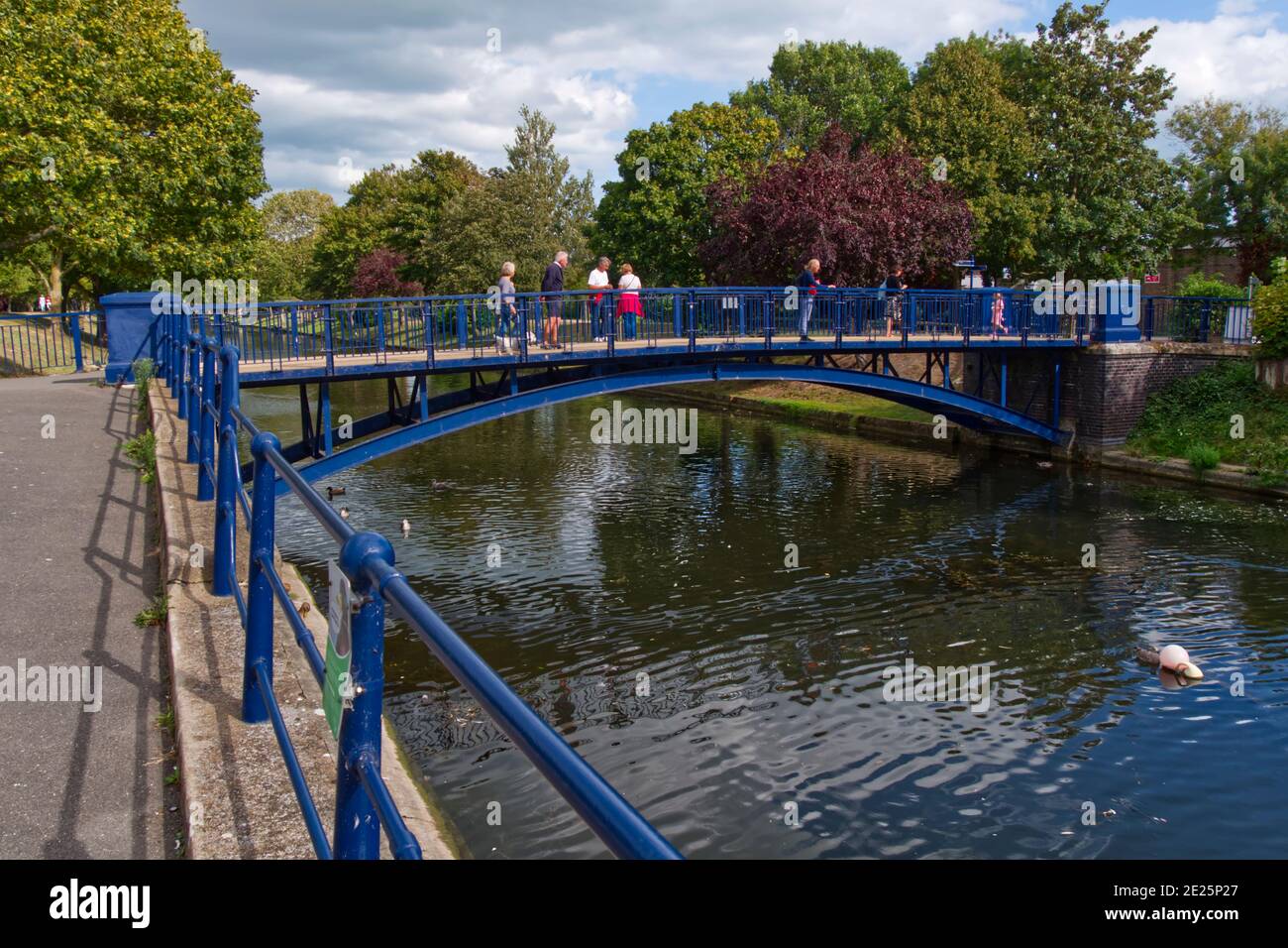 footbridge over the Royal Military Canal, Hythe,Kent,England Stock ...