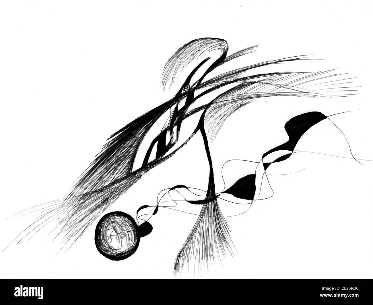 Cape Town South Africa - 13-08-2019 Ink style Illustration. Abstract ...