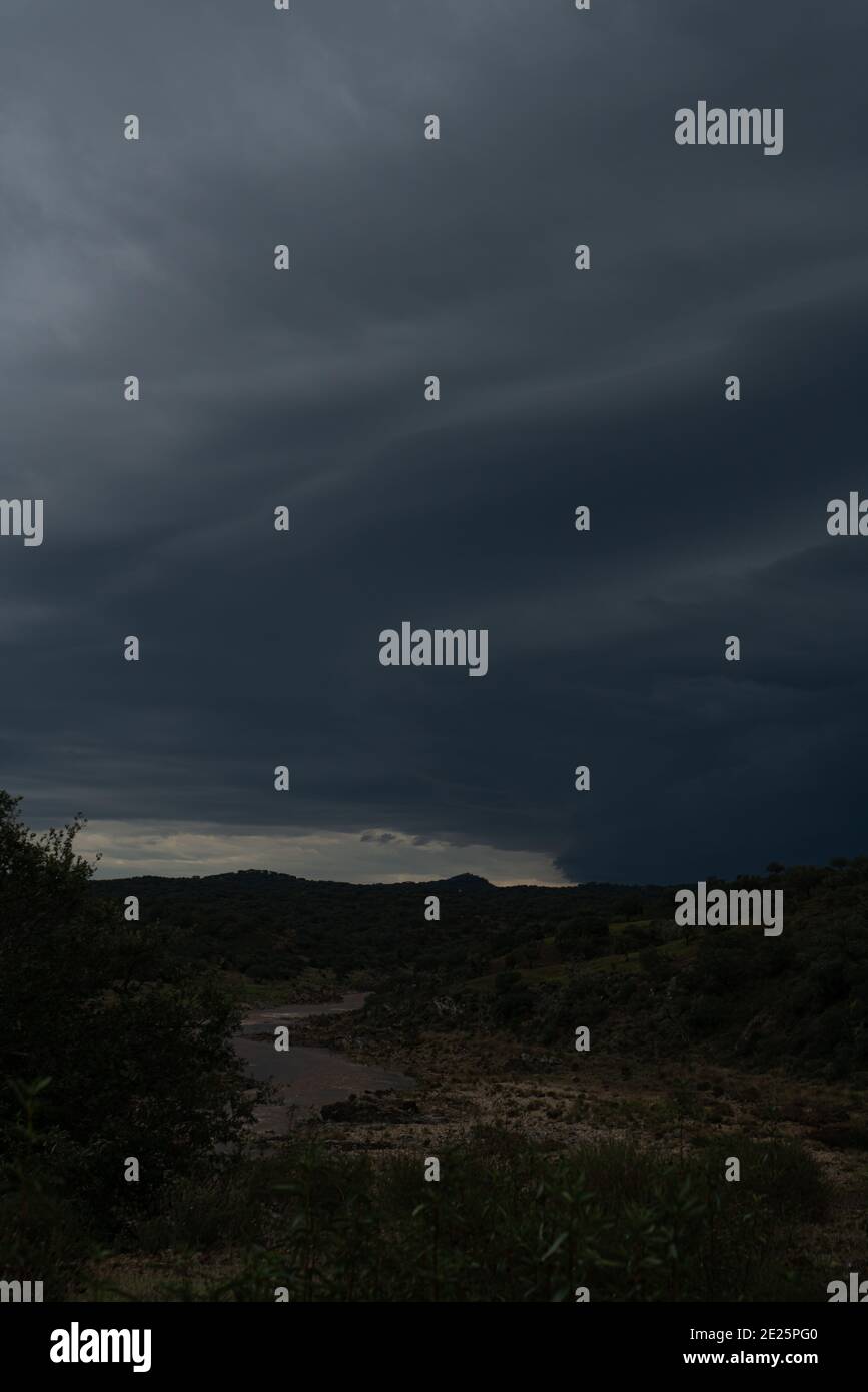Gloomy heavy thunderclouds hi-res stock photography and images - Alamy