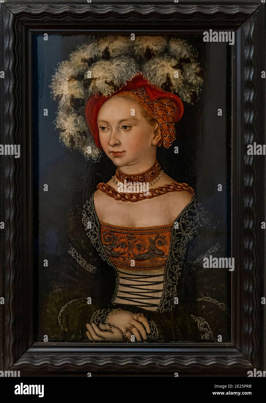 Female Portrait by Lucas Cranach the Elder (around 1530) from Uffizi ...