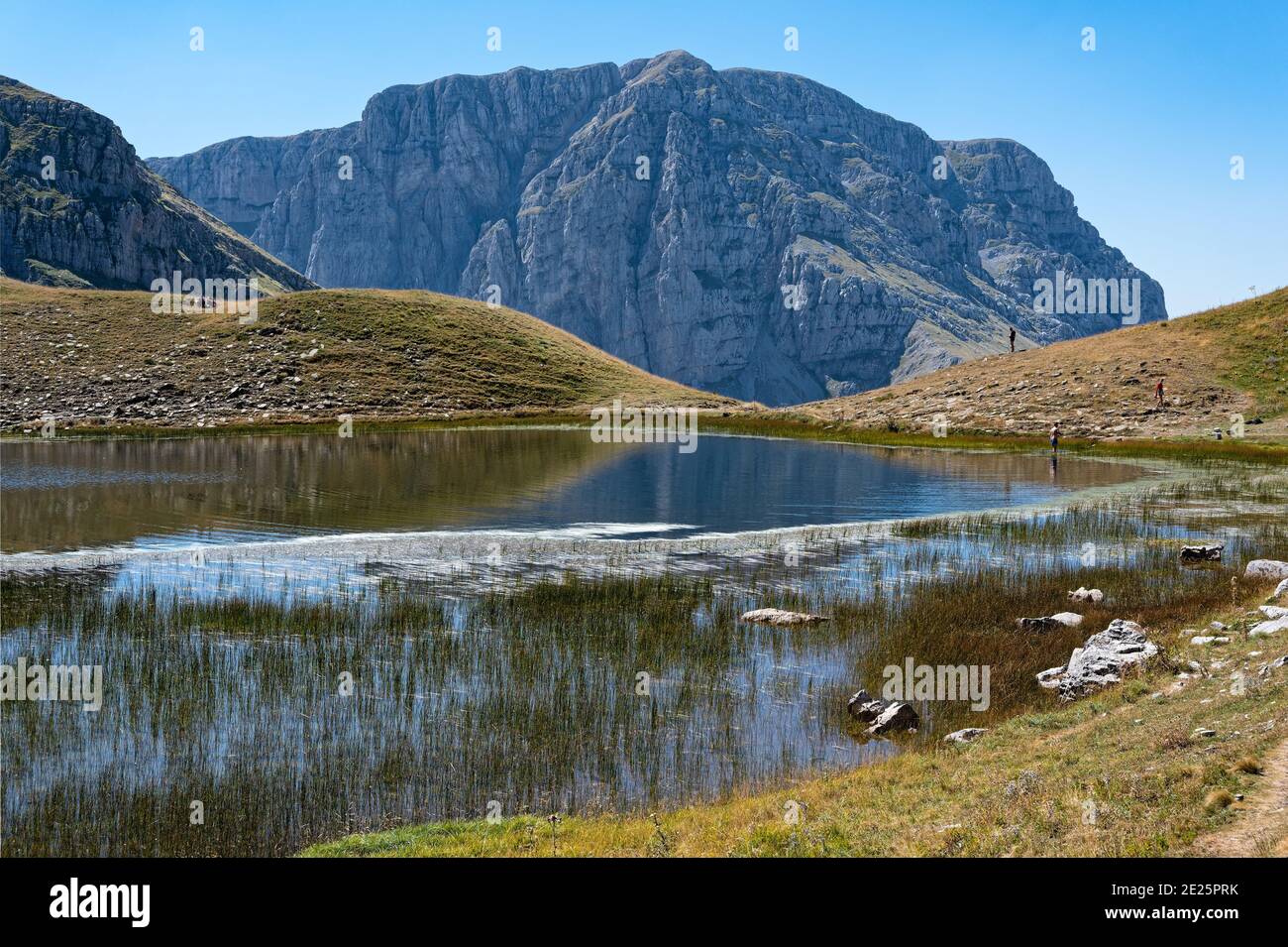 View of the so-called Dragon Lake or Drakolimni at the Tymfi mountain ...