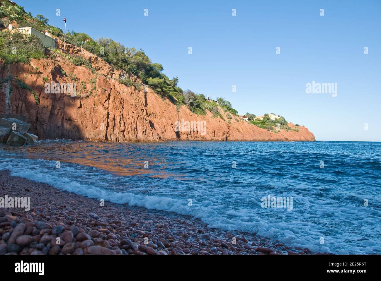 Sunset in a Theoule sur Mer / Trayas small beach bay - Esterel (Cote d ...
