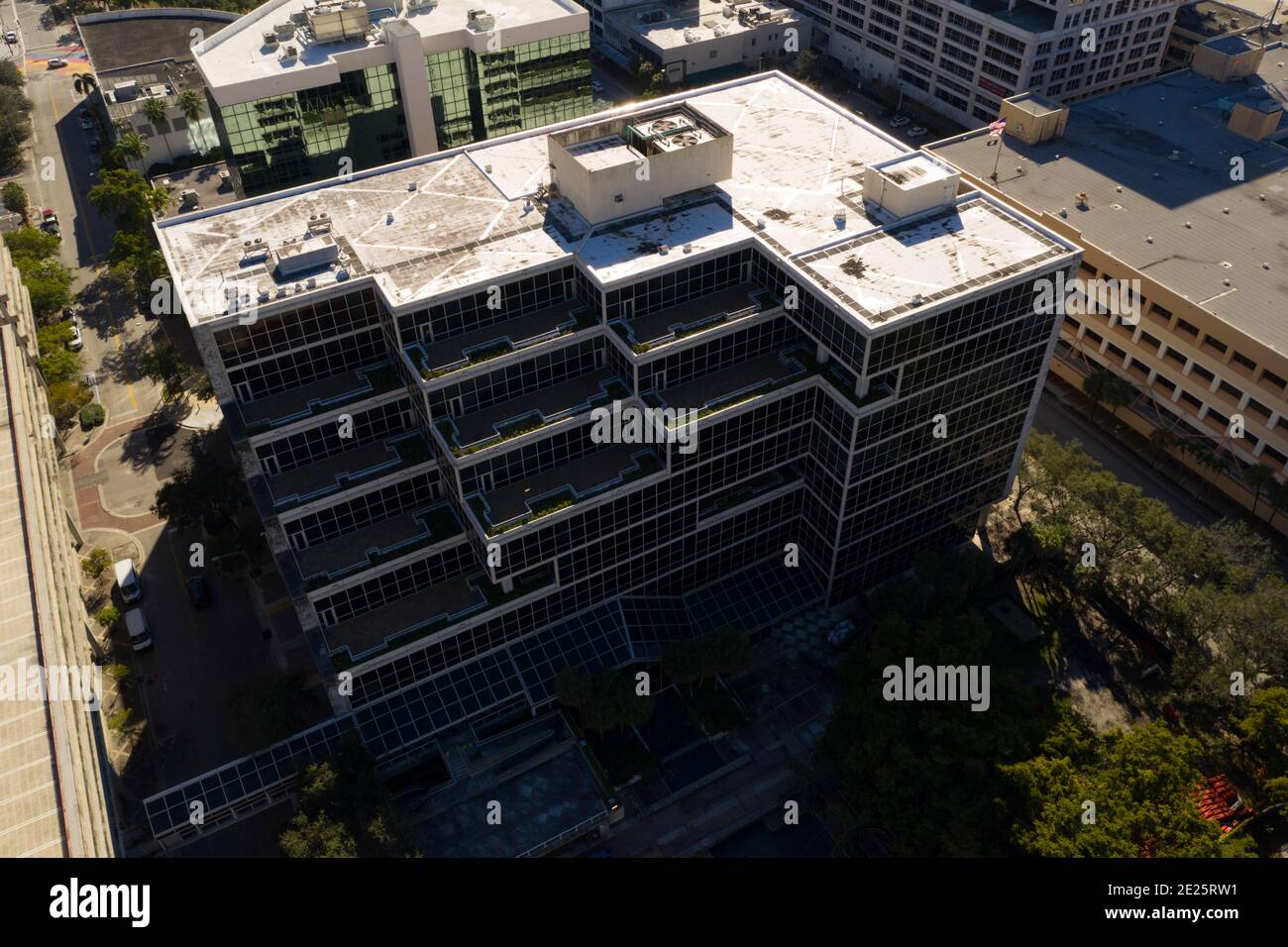 Aerial photo Broward Public LIbrary Foundation Downtown Fort Lauderdale ...