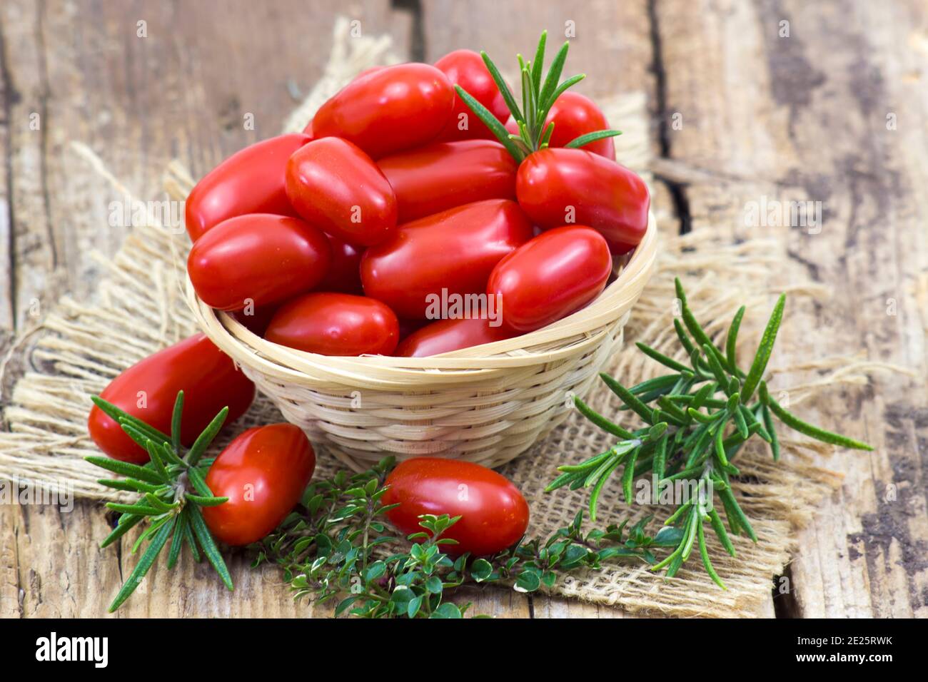 Mini tomatoes vine hi-res stock photography and images - Alamy
