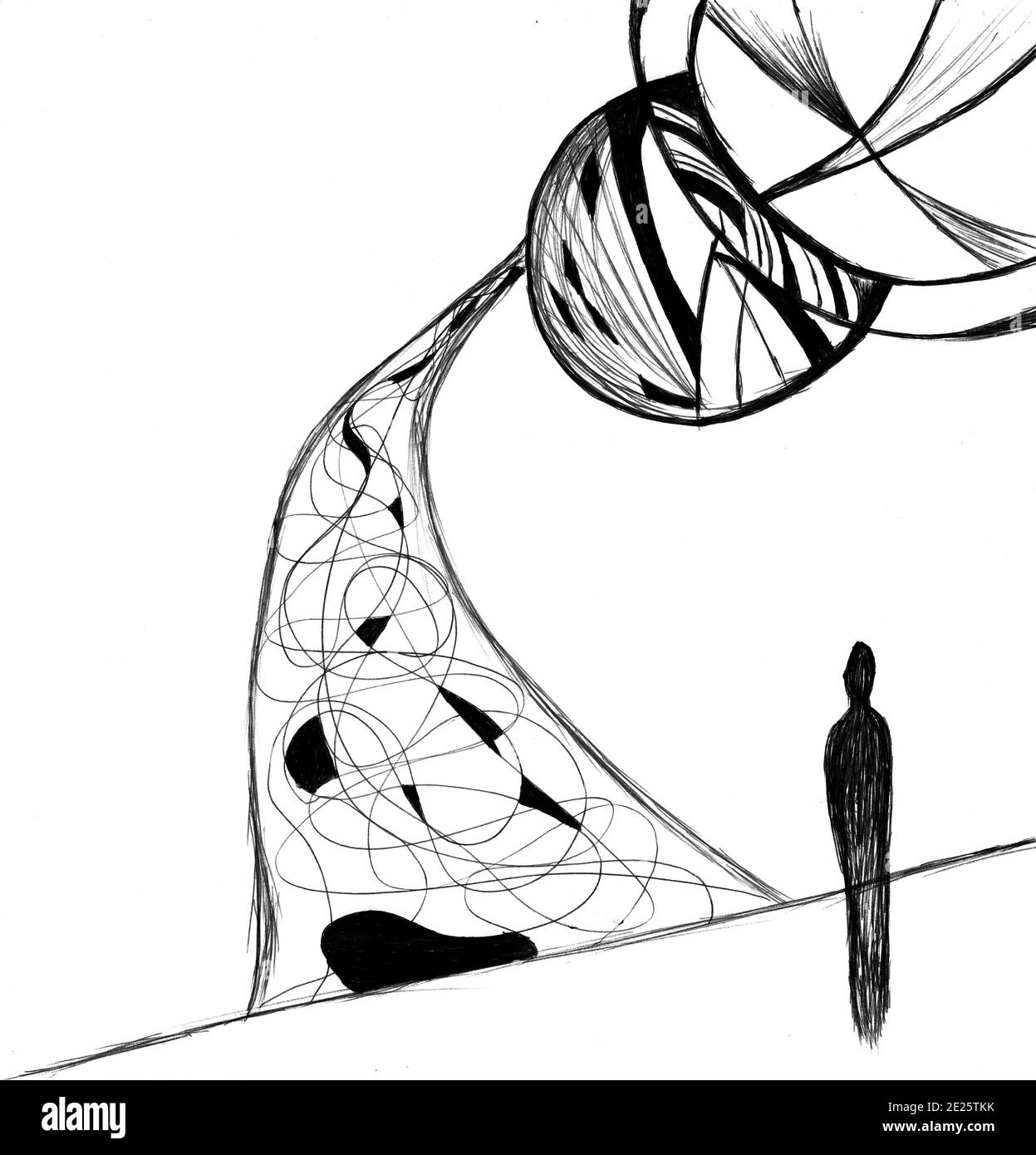 Pathway drawings Cut Out Stock Images & Pictures - Alamy