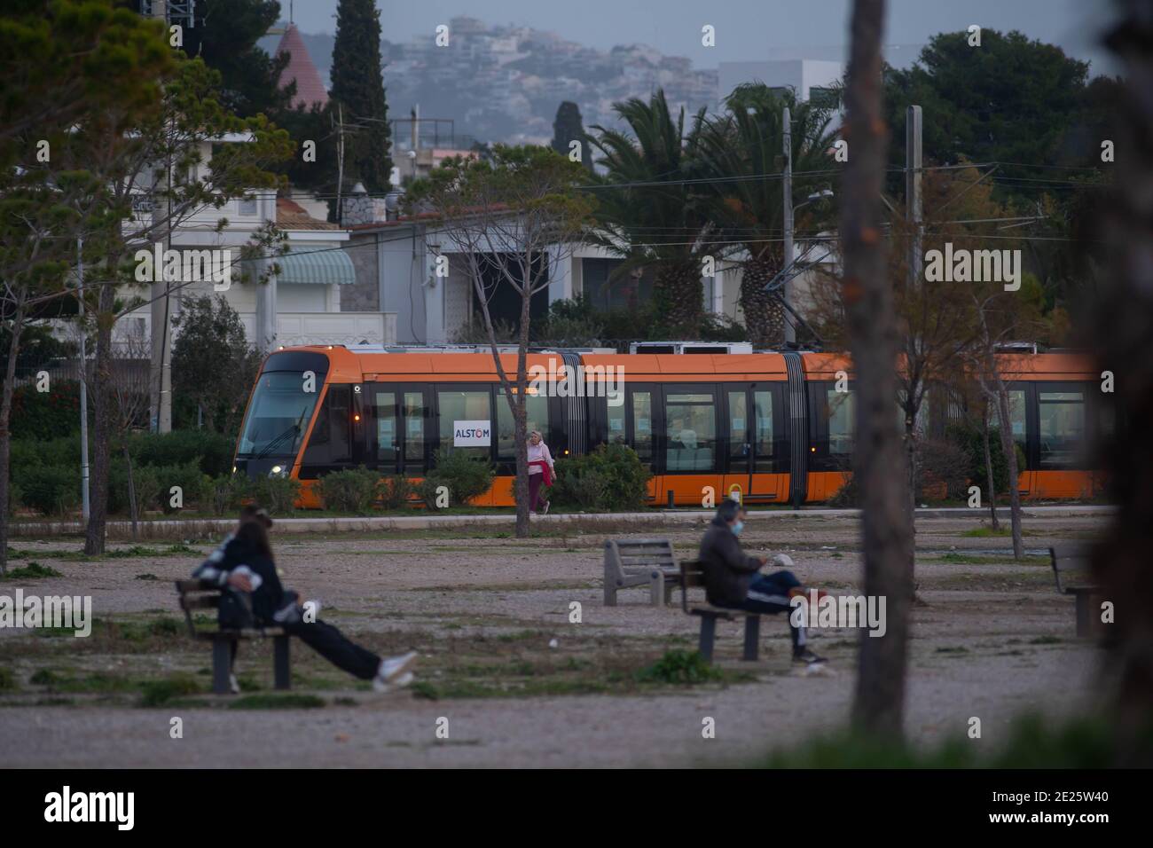 Athens trolley bus hi-res stock photography and images - Alamy