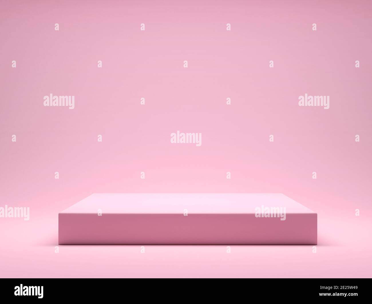 Pink platform for product display interior podium place. Promote ...