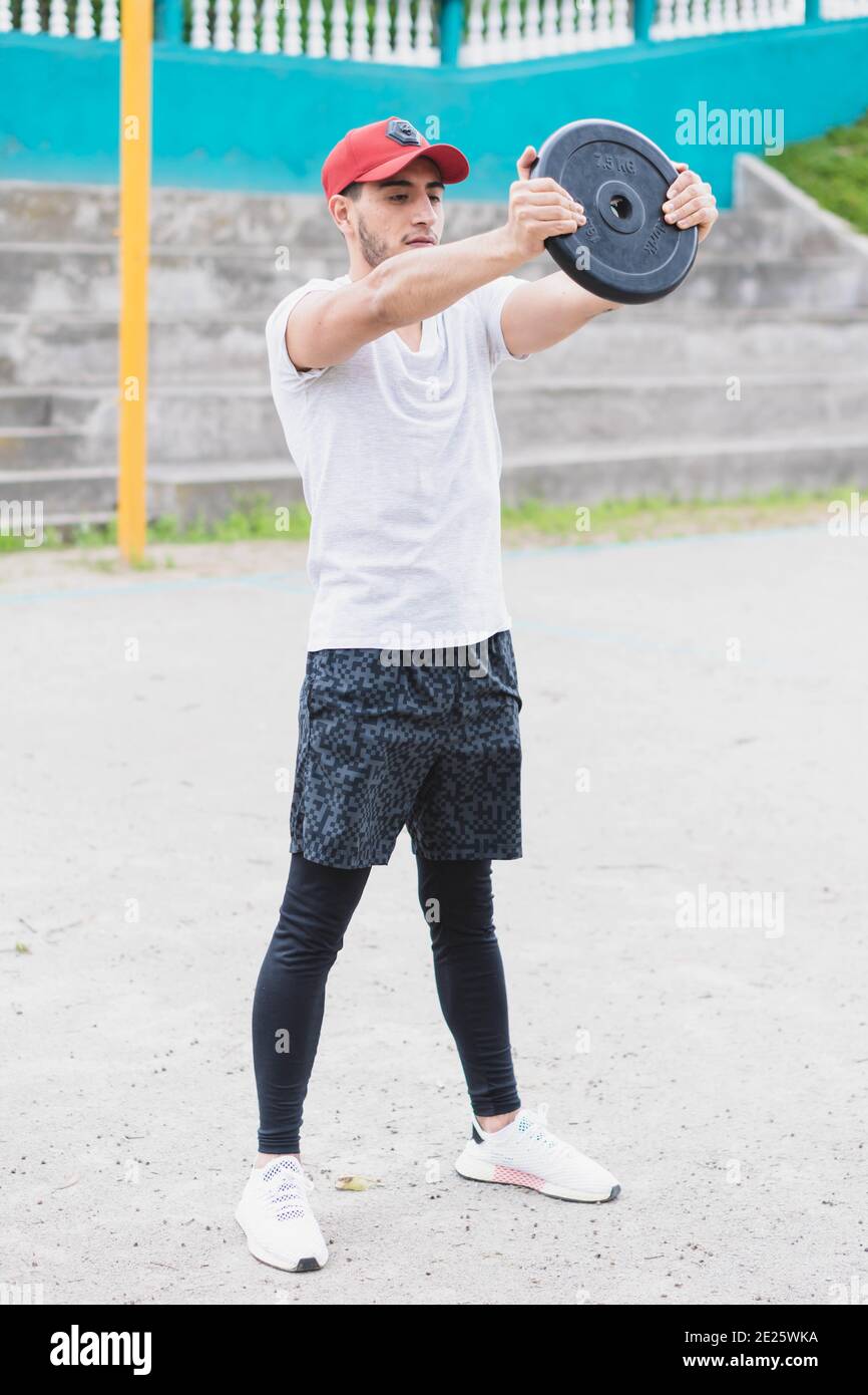 Vertical shot young male runner hi-res stock photography and images - Alamy
