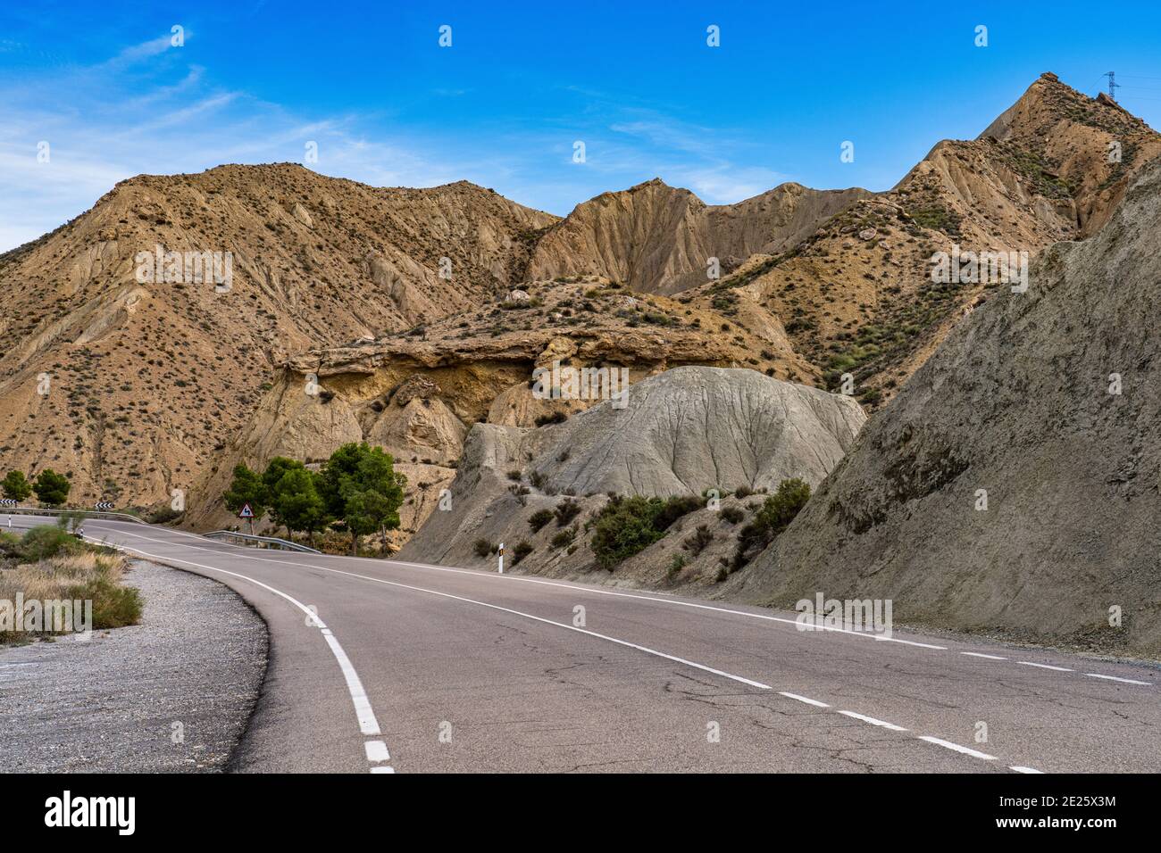 Tabernas desert, Desierto de Tabernas. Europe only desert. Almeria ...