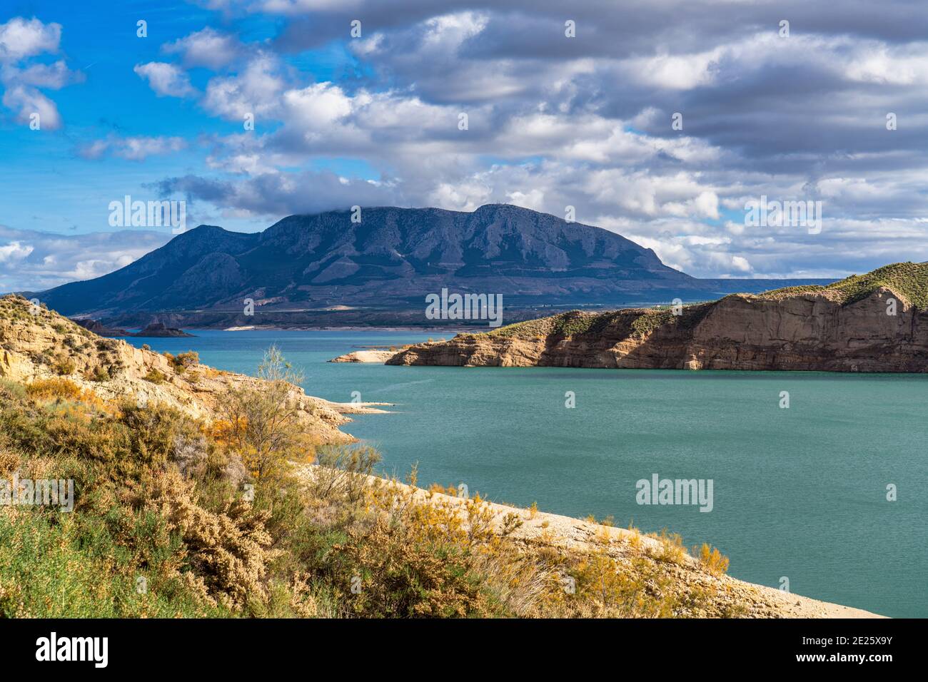 Embalse de Negratin reservoir lake in Sierra Nevada National Park ...