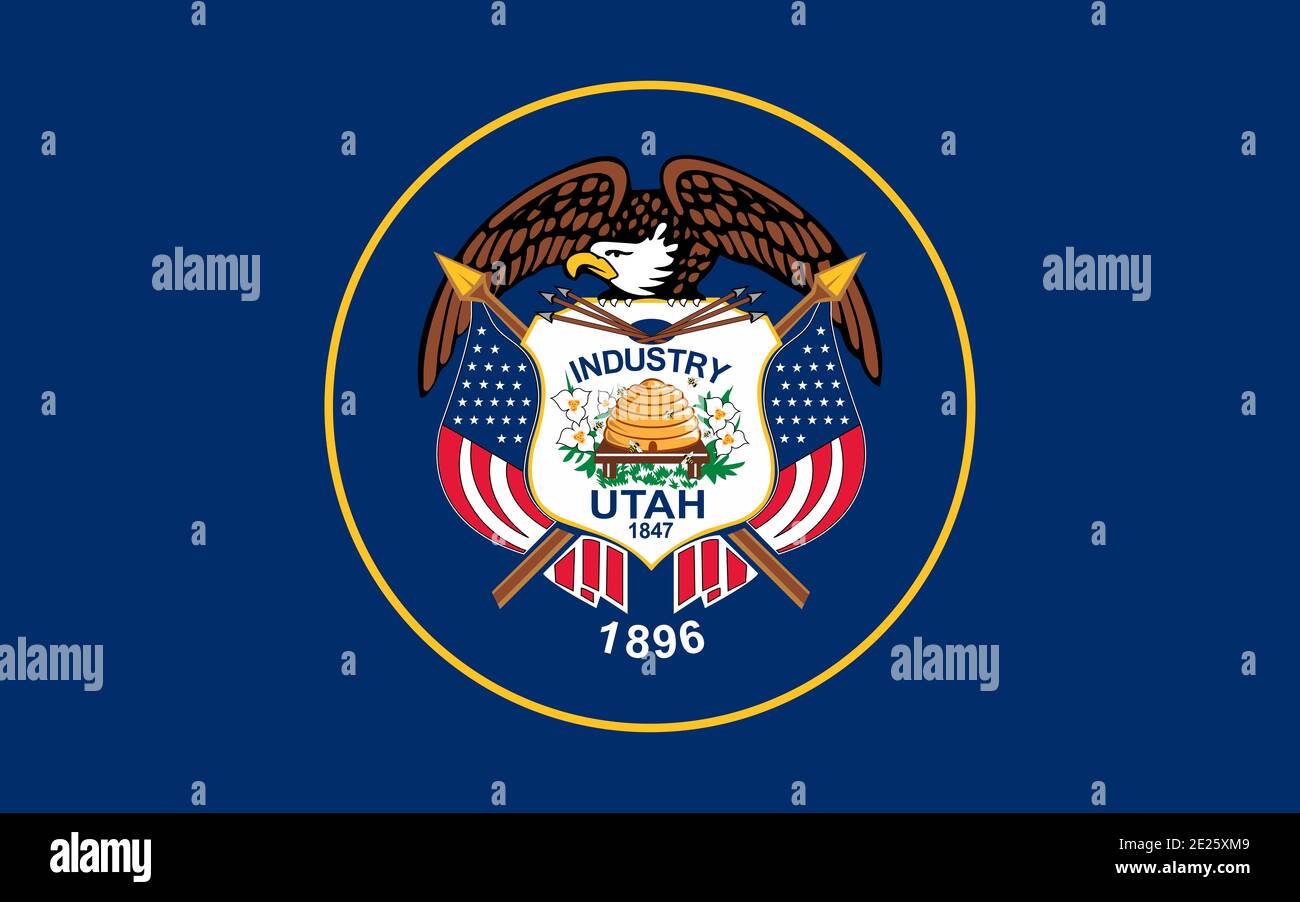 American flag utah state hi-res stock photography and images - Alamy