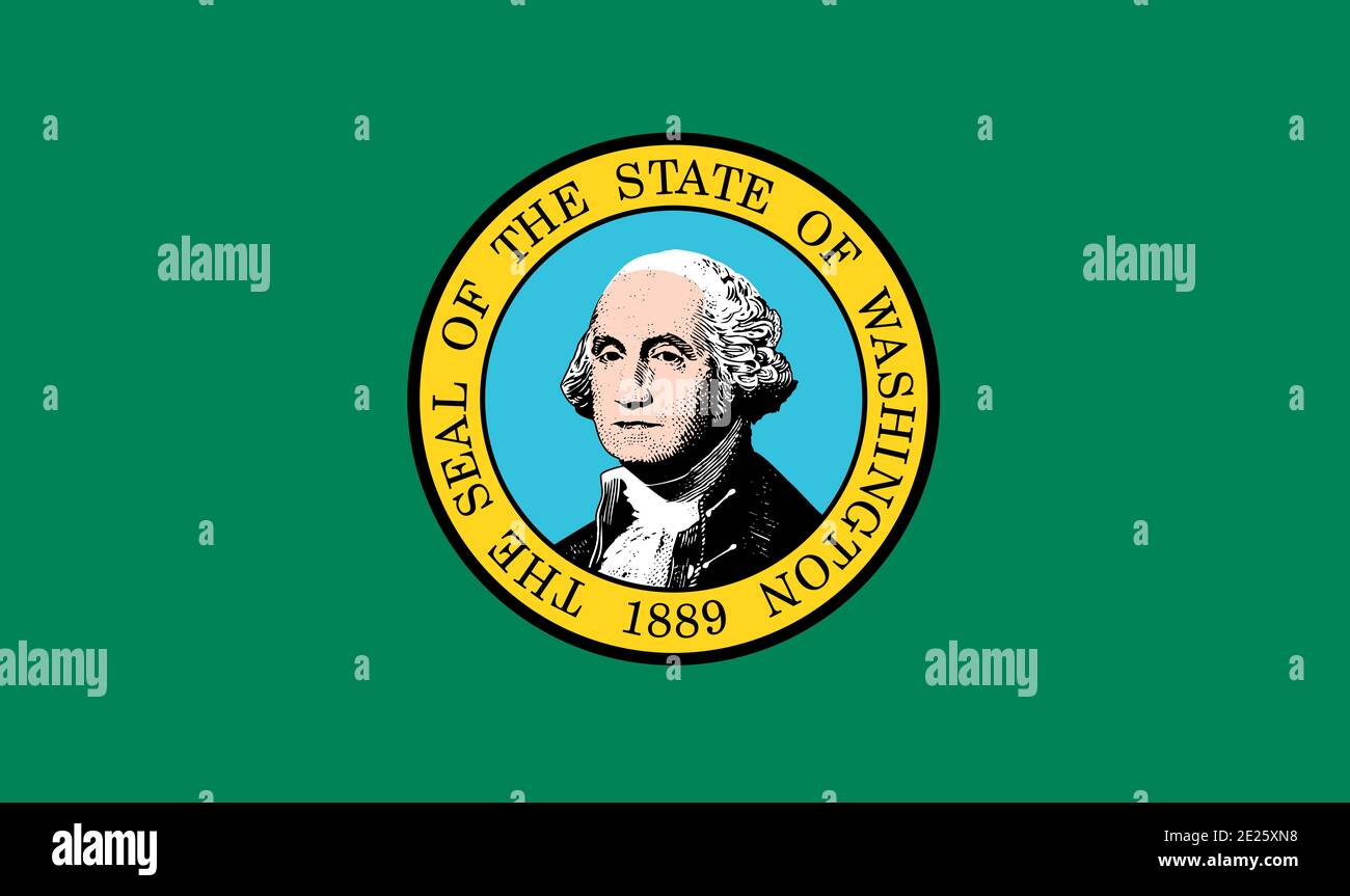 Washington flag background hi-res stock photography and images - Alamy