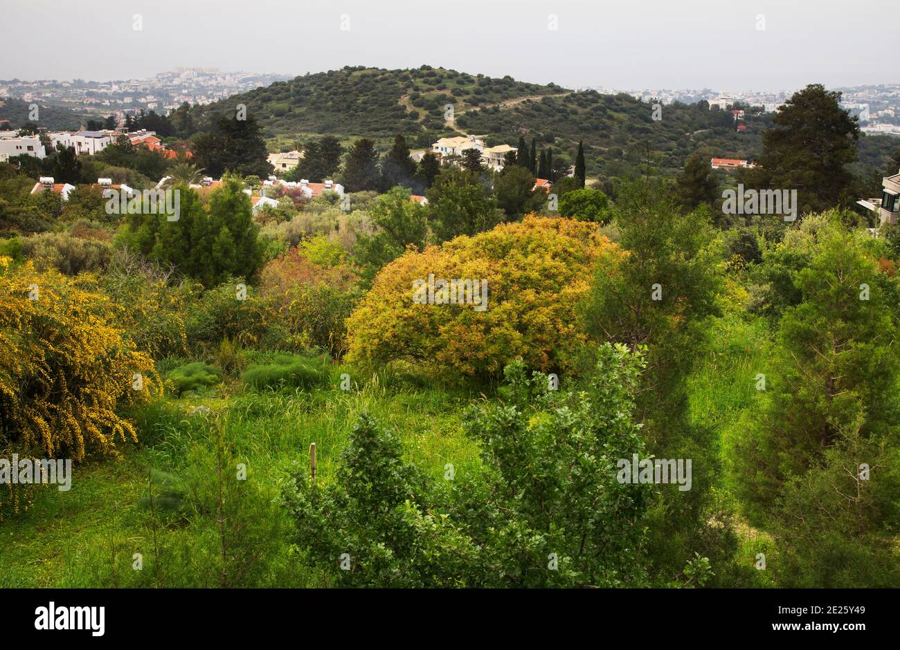 View of Kyrenia (Girne) from Karaman (Karmi) historical village. Cyprus ...