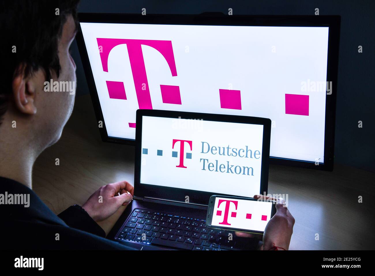 Logo Deutsche Telekom Stock Photo - Alamy