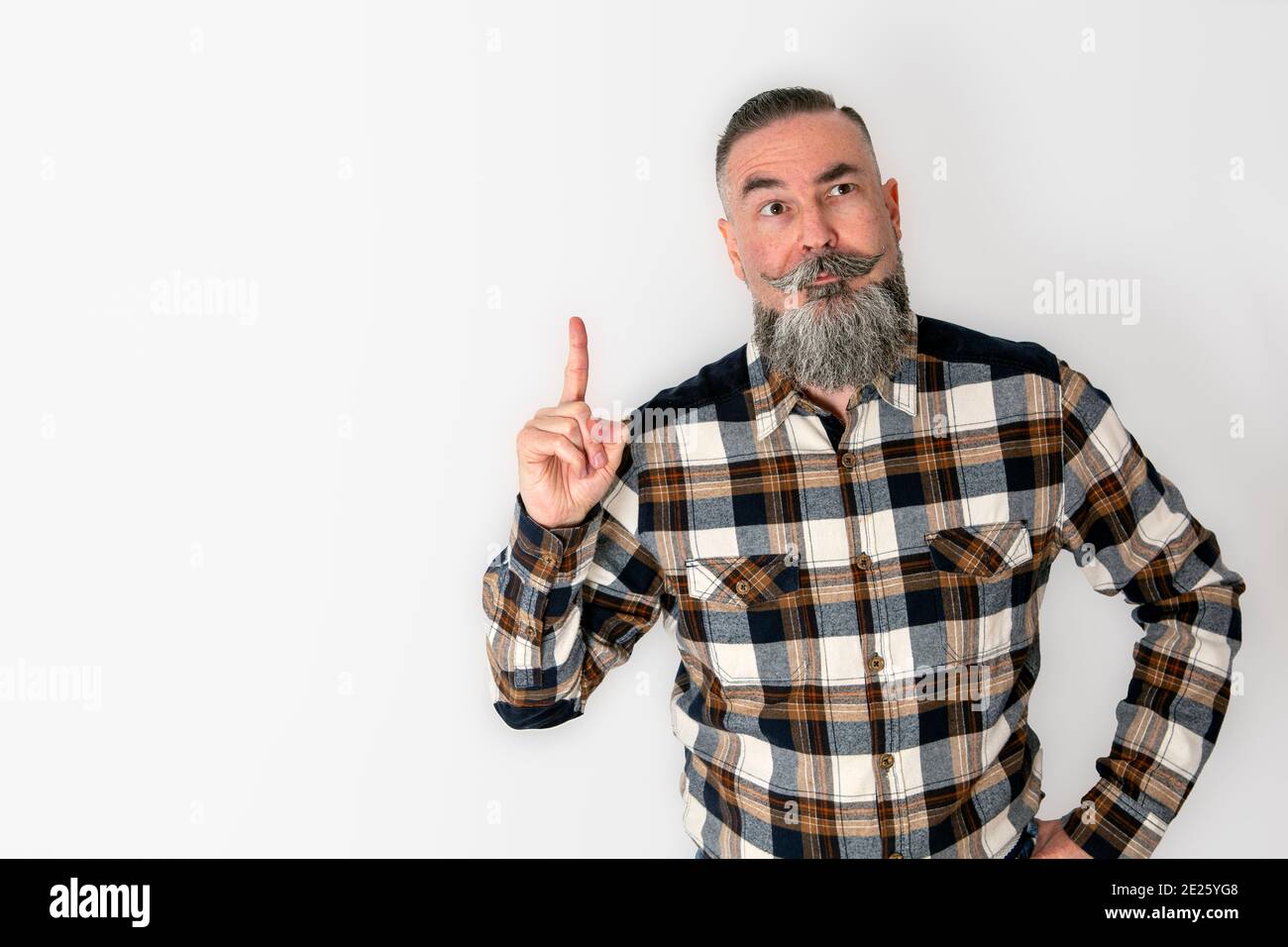 Hand gesture raising the index finger hi-res stock photography and ...