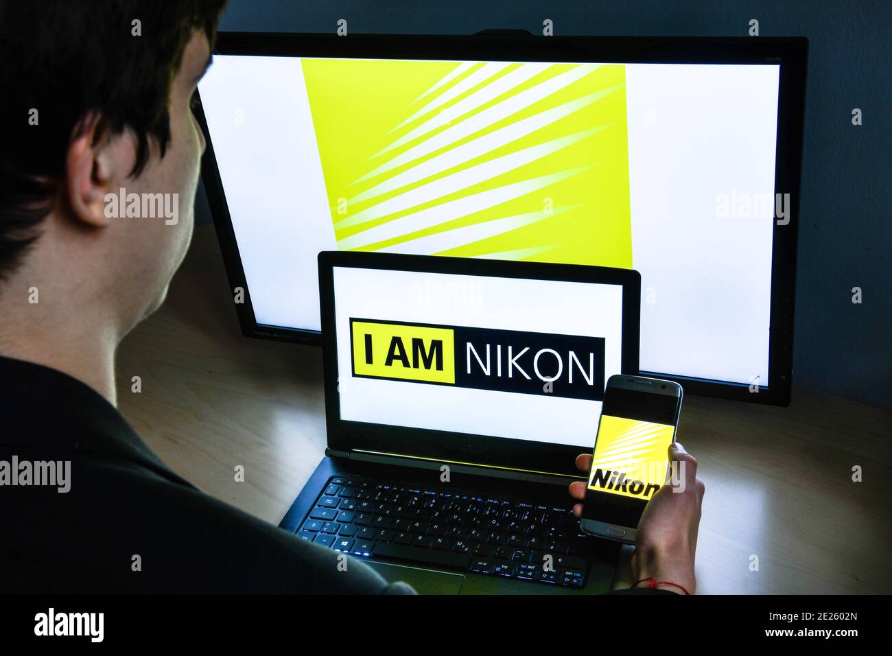 Logo nikon hi-res stock photography and images - Alamy