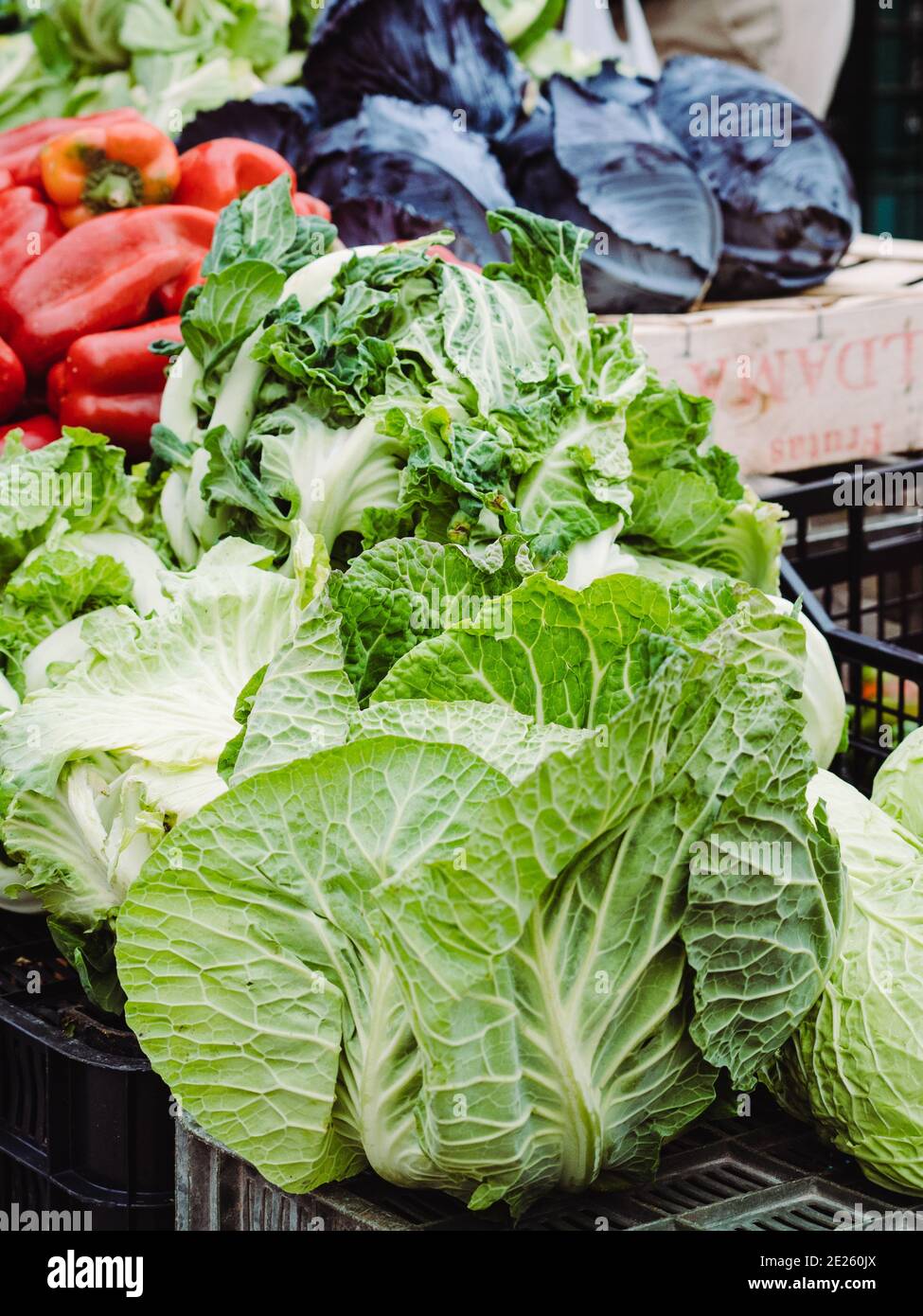 Winter vegetables in a market stall Stock Photo - Alamy