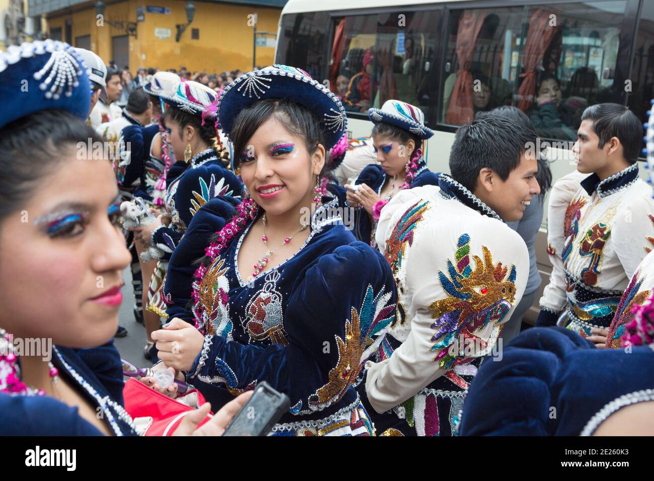 Dancers and musicians take part in a National Identity Parade Stock ...