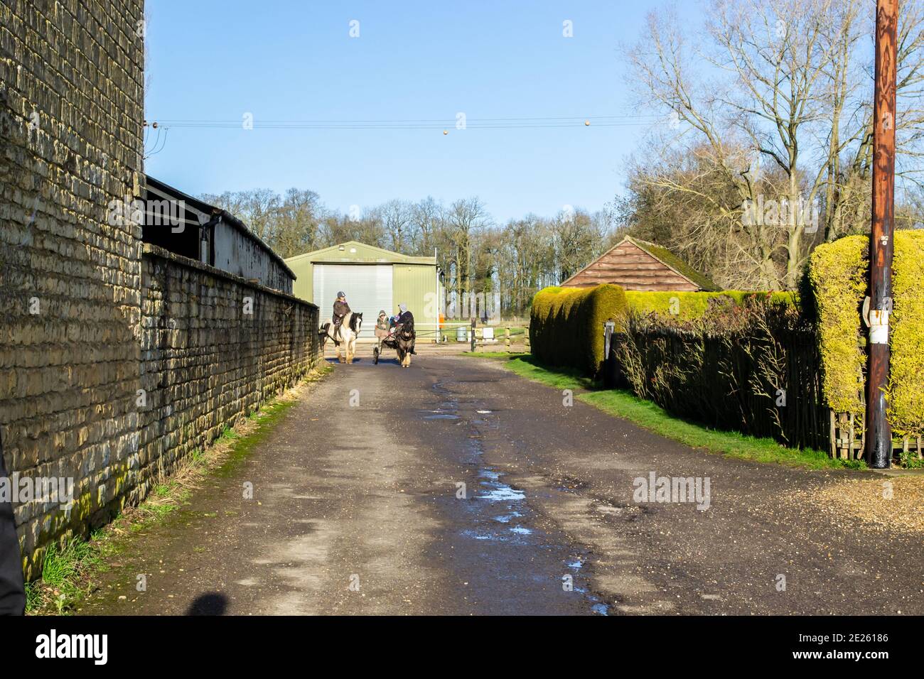 Country road in Exton, Rutland, England Stock Photo - Alamy