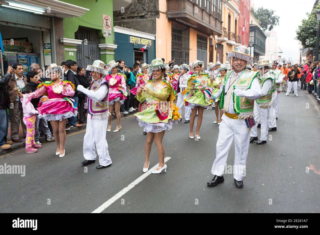 Lima Peru Dancers and musicians take part in a National Identity Parade ...