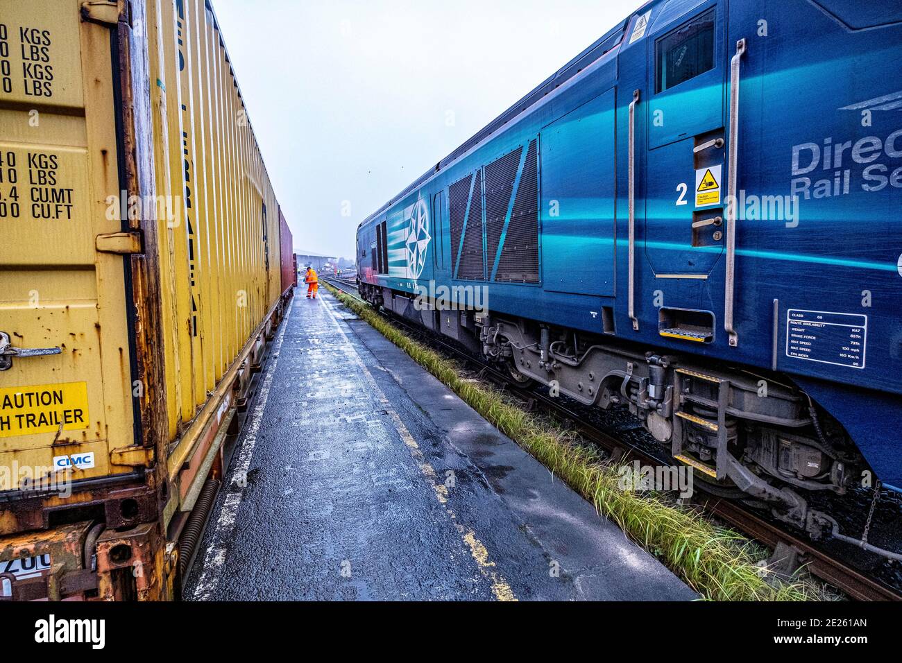 Shipping Containers in port Stock Photo - Alamy