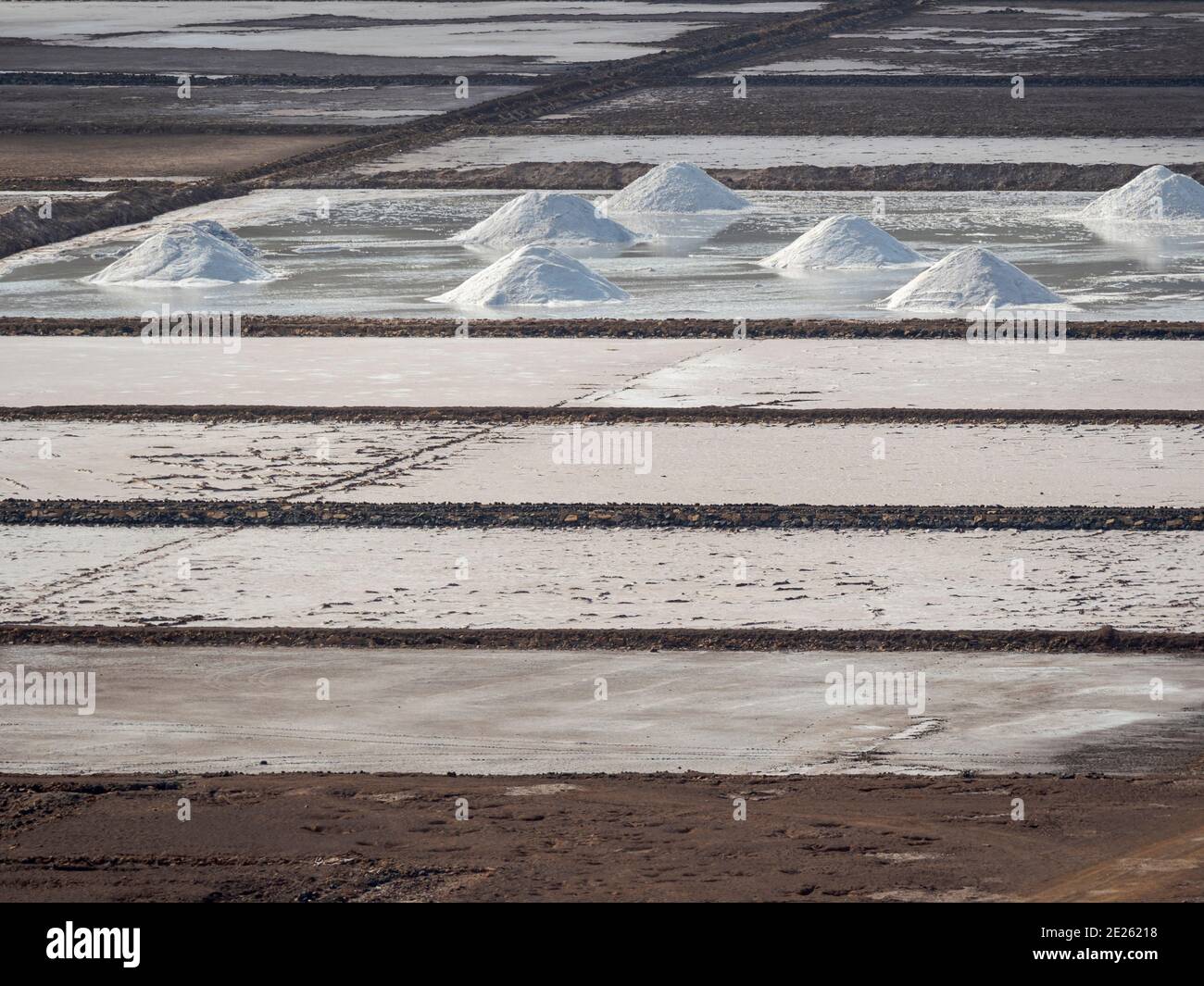 Salt vulcano near Pedra de Lume The island Sal, Cape Verde, an ...