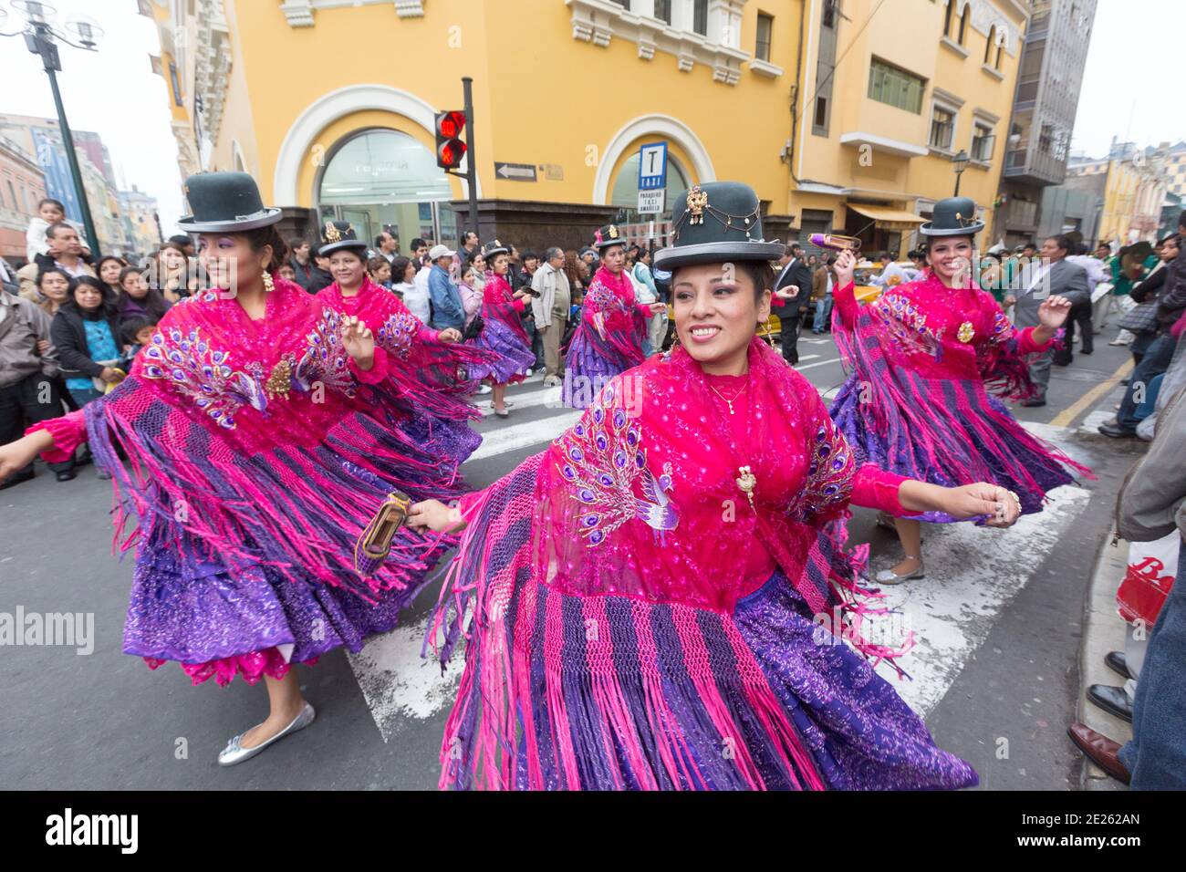 Lima Peru Dancers and musicians take part in a National Identity Parade ...