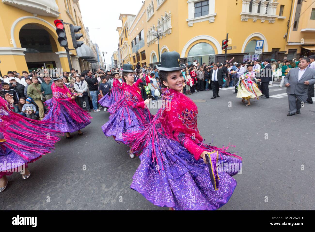 Lima Peru Dancers and musicians take part in a National Identity Parade ...