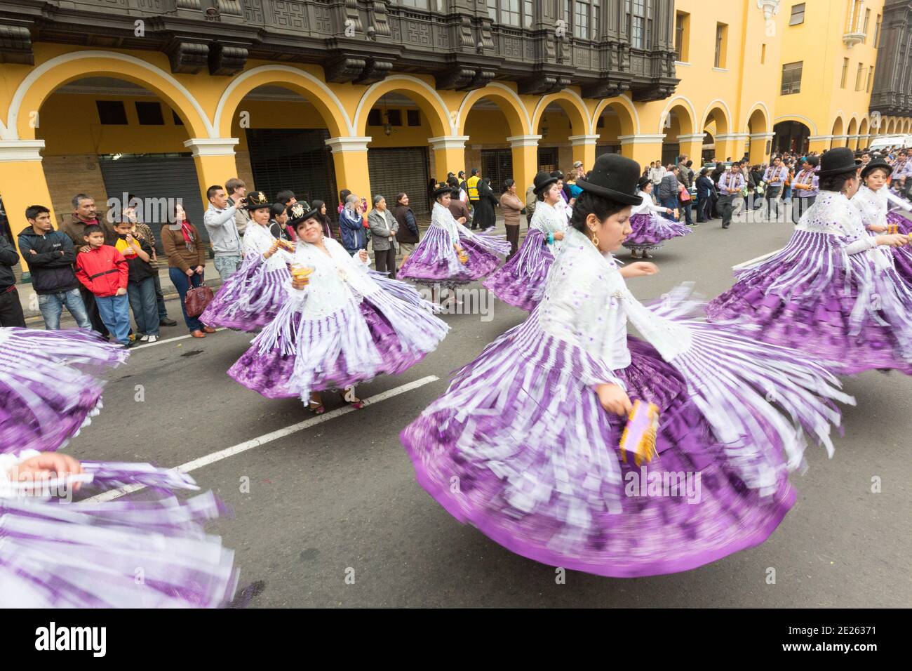 Lima Peru Dancers and musicians take part in a National Identity Parade ...