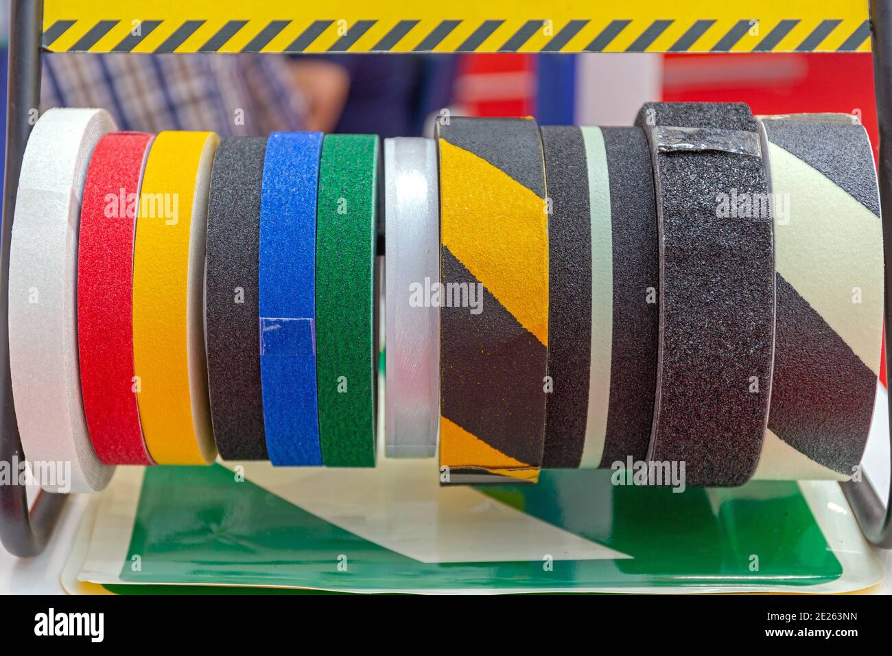 Various Colourful Sticky Tape Rolls for Commercial Use Stock Photo - Alamy