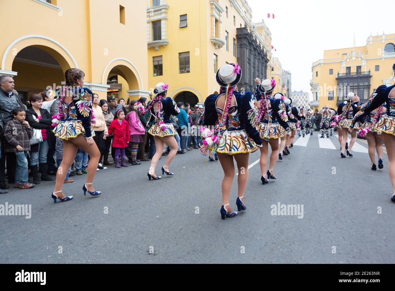 Lima Peru Dancers and musicians take part in a National Identity Parade ...