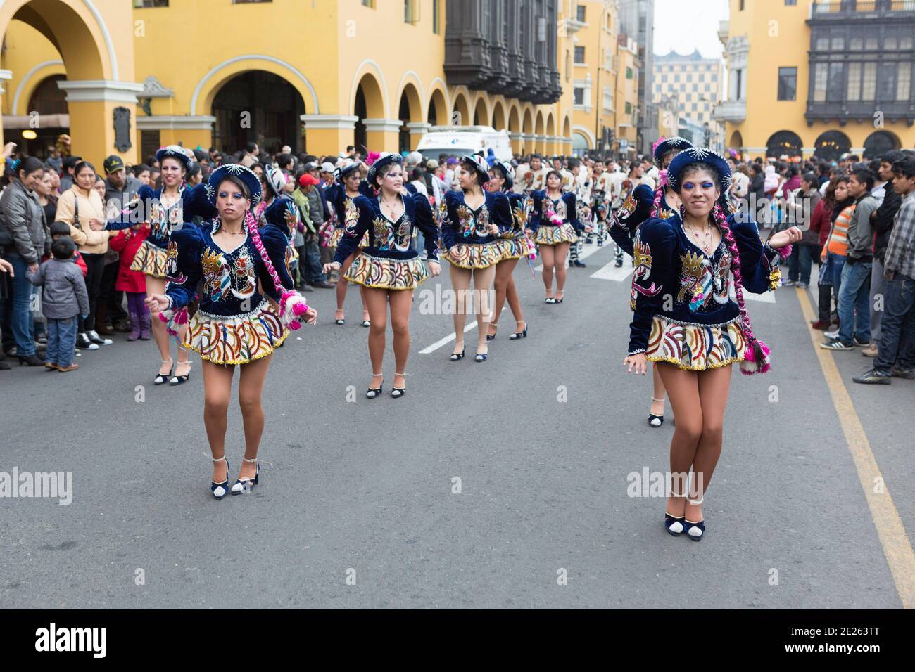 Lima Peru Dancers and musicians take part in a National Identity Parade ...