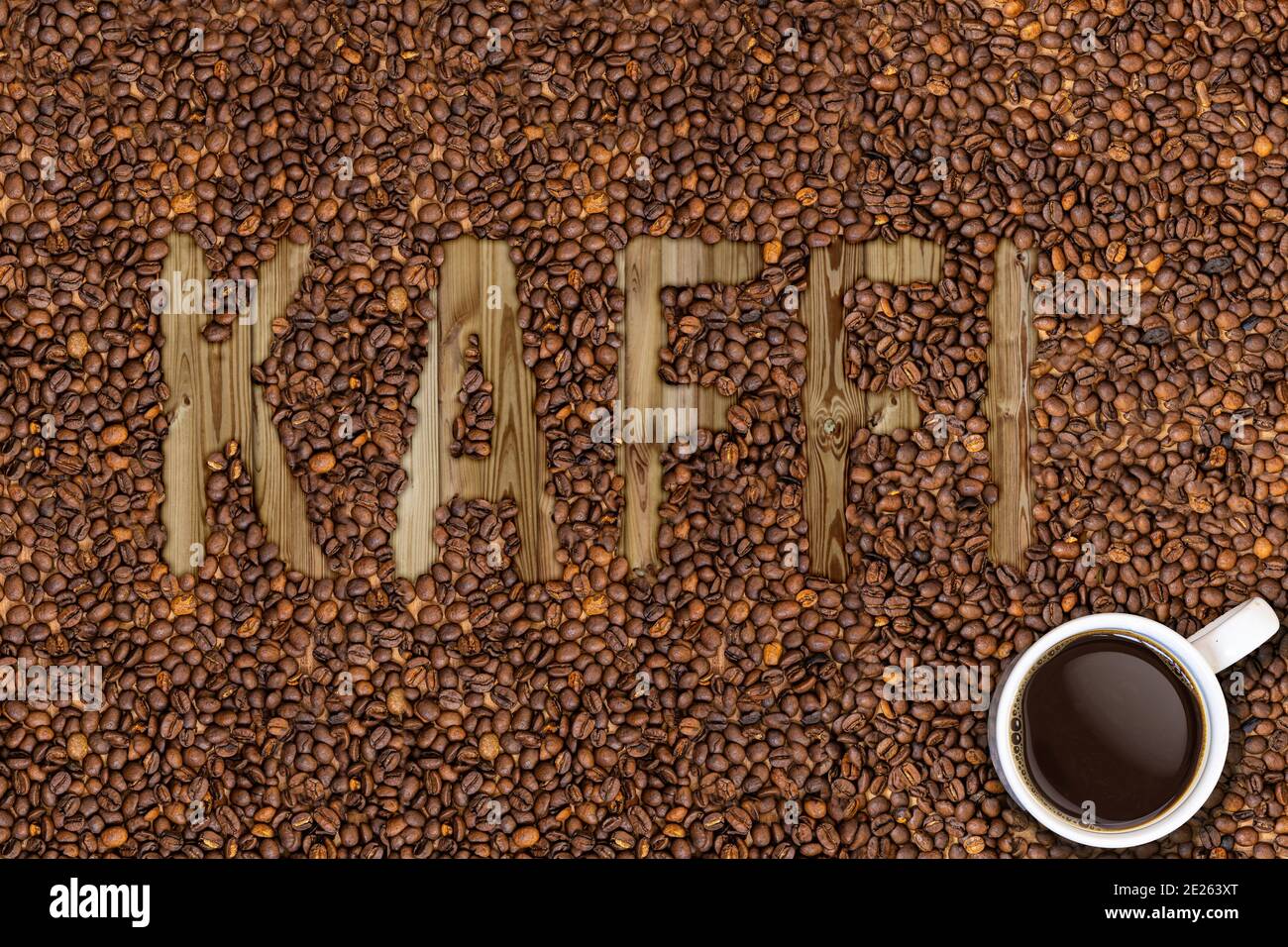 coffee beans roasted grains seed Stock Photo - Alamy