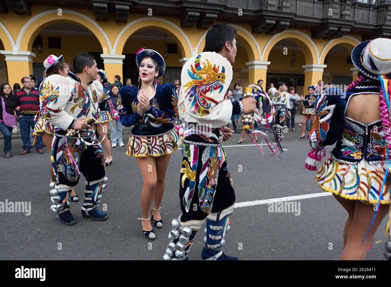 Lima Peru Dancers and musicians take part in a National Identity Parade ...