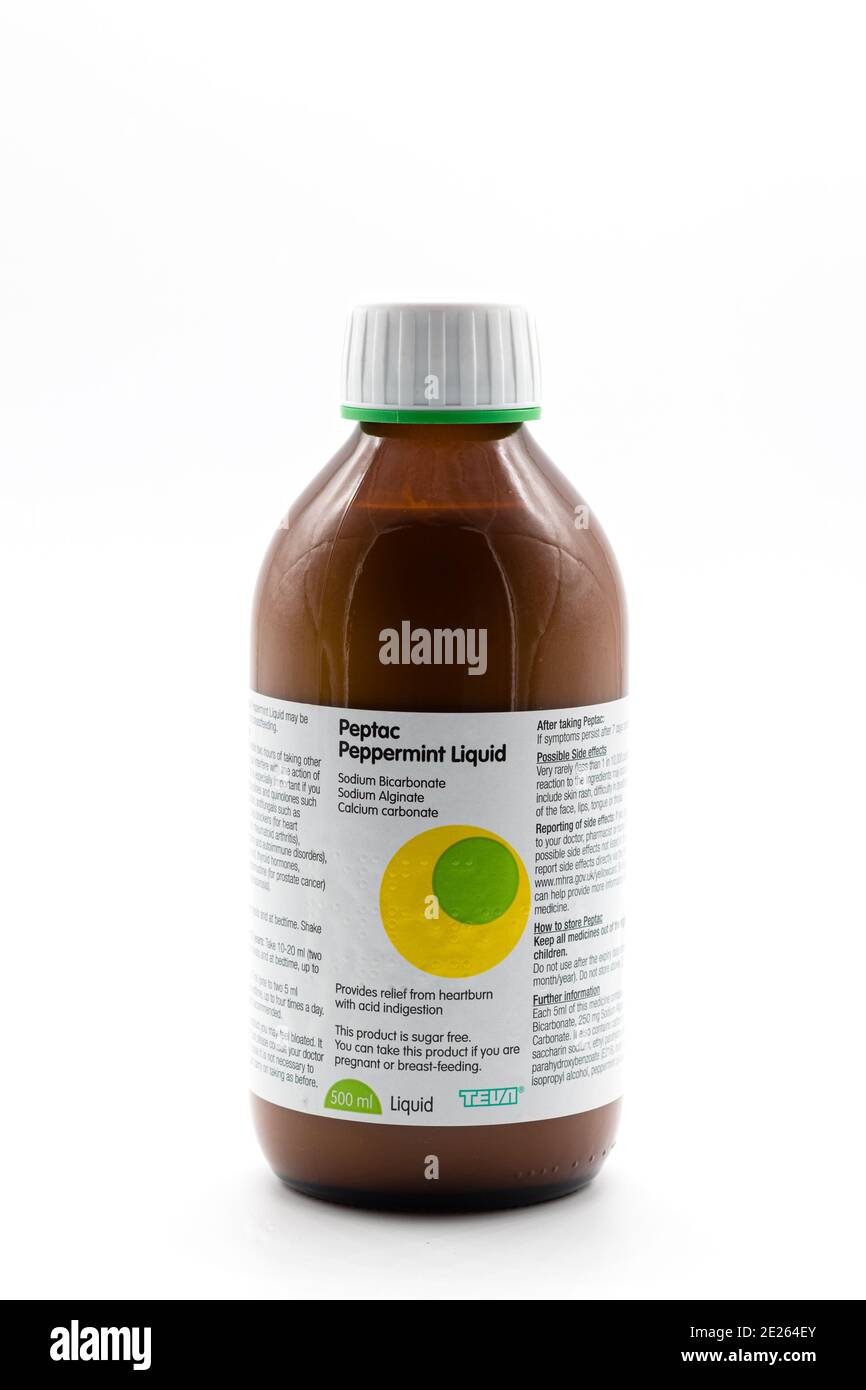 Irvine, Scotland, UK - January 09, 2021: Peptac Branded Peppermint ...