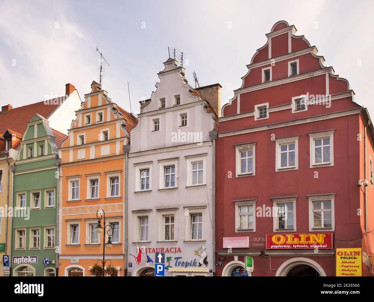 Market square in Zagan. Poland Stock Photo - Alamy