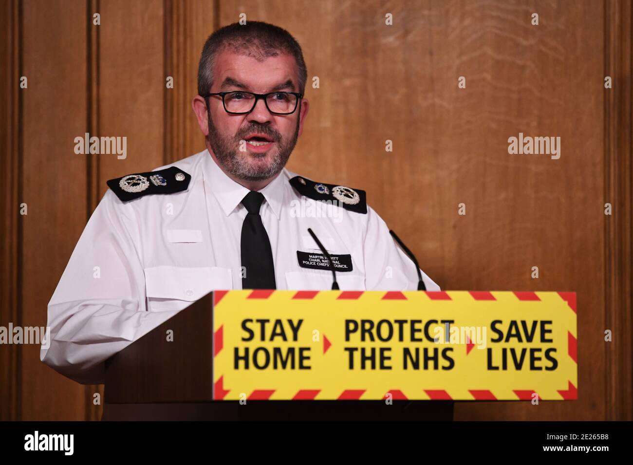 Martin Hewitt, Chair of the National Police Chief's Council, during a ...