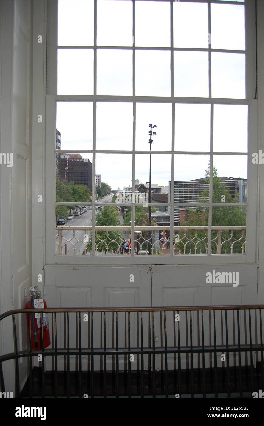 Liberty hall Philadelphia United States of America window in the ...